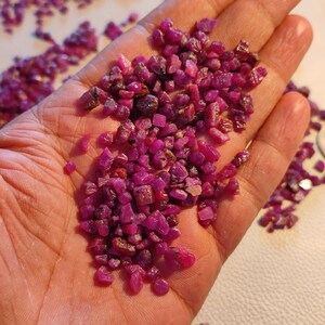 50cts From Lot, 100% Natural African Ruby Raw for Jewelry Making, Earth ...
