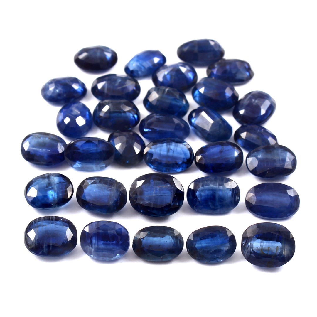 06 Pcs From Lot Cut Faceted Kyanite Gemstone Lot Top Quality Kyanite ...