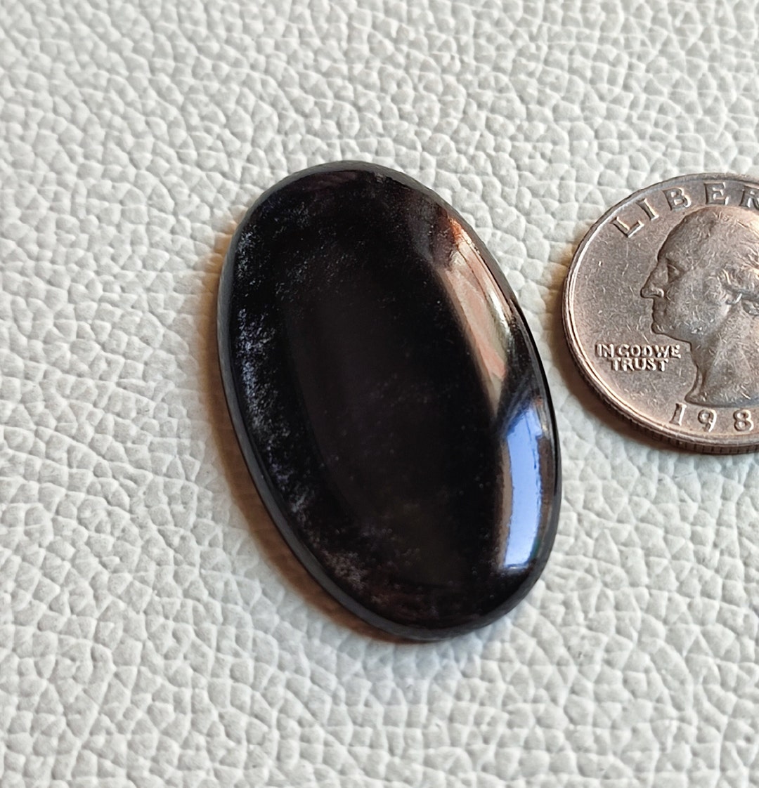 41 Cts Natural Golden Shine Obsidian Cabochon Gemstone Oval Shape for ...