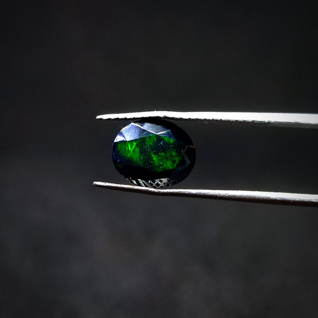 Amazing Quality Welo Fire Black Ethiopian Opal Faceted Gemstone, Welo ...