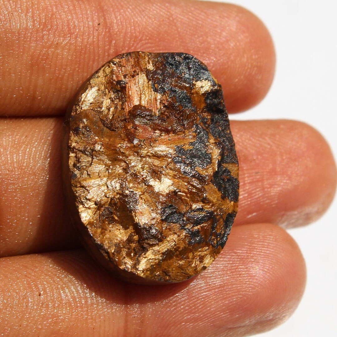 49cts Top Quality Handmade Brown Bronzite Druzy Gemstone Loose Bronzite ...