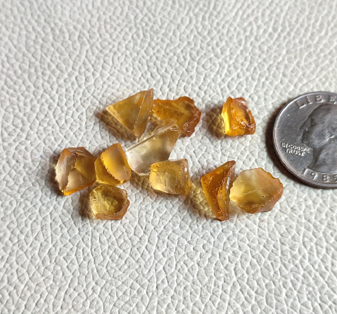 100% Natural Fresh Citrine Rough Lot, Transparent Crystal Healings ...