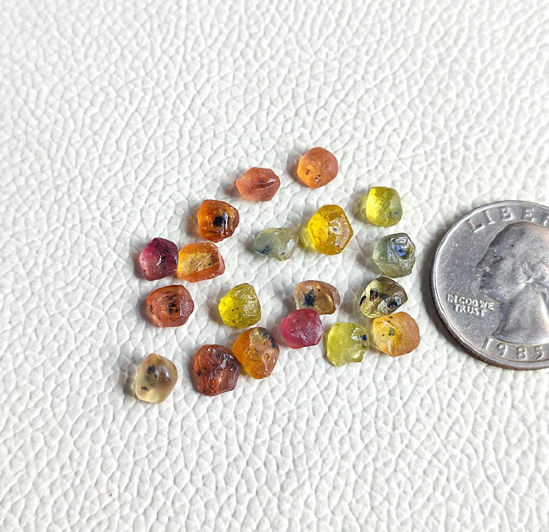 100% Natural&genuine Multi Sapphire Rough Lot, Multi Sapphire , Rare ...