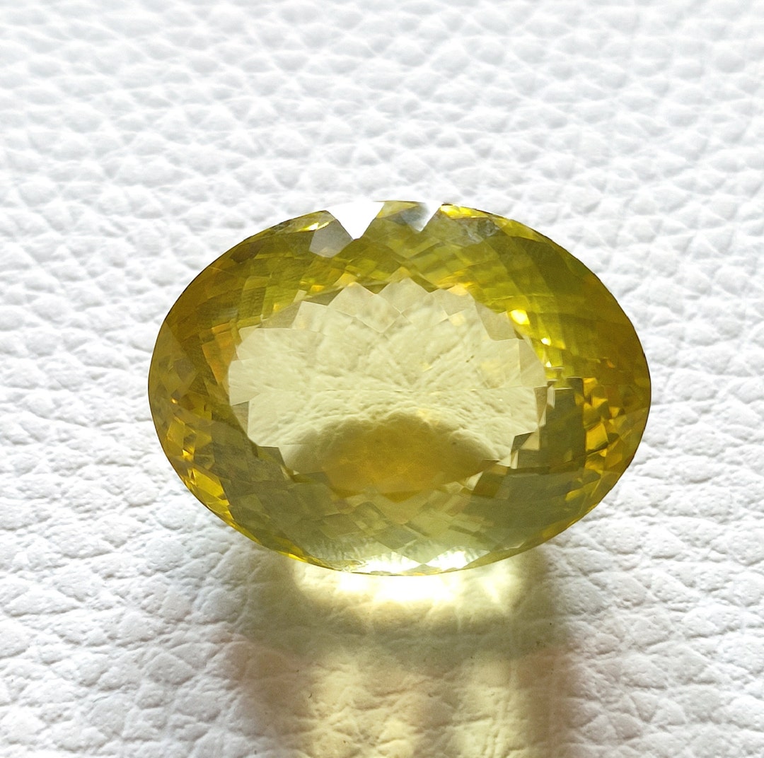 Big Size Oval Shape Beautiful Lemon Quartz Cut Stone Clean Lemon Quartz ...