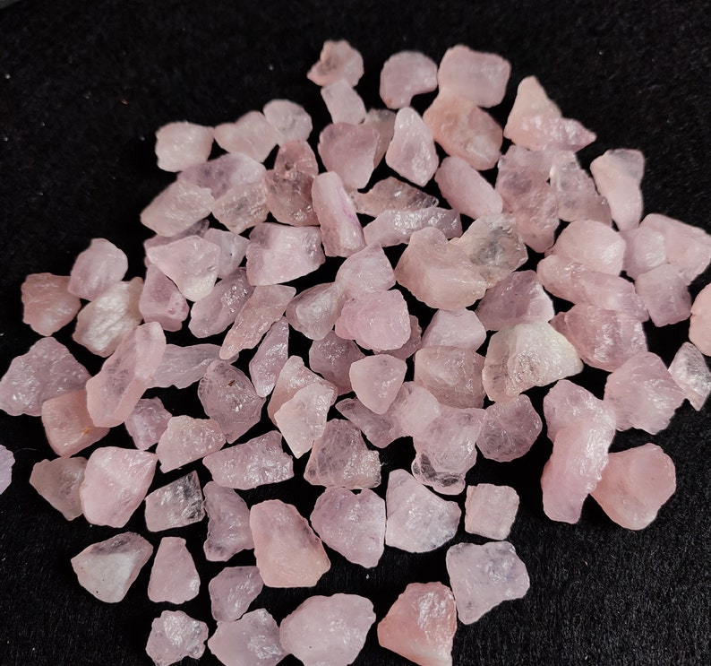 50cts From Lot Big Size Pink Natural Morganite Rough Clean Dark Pink ...