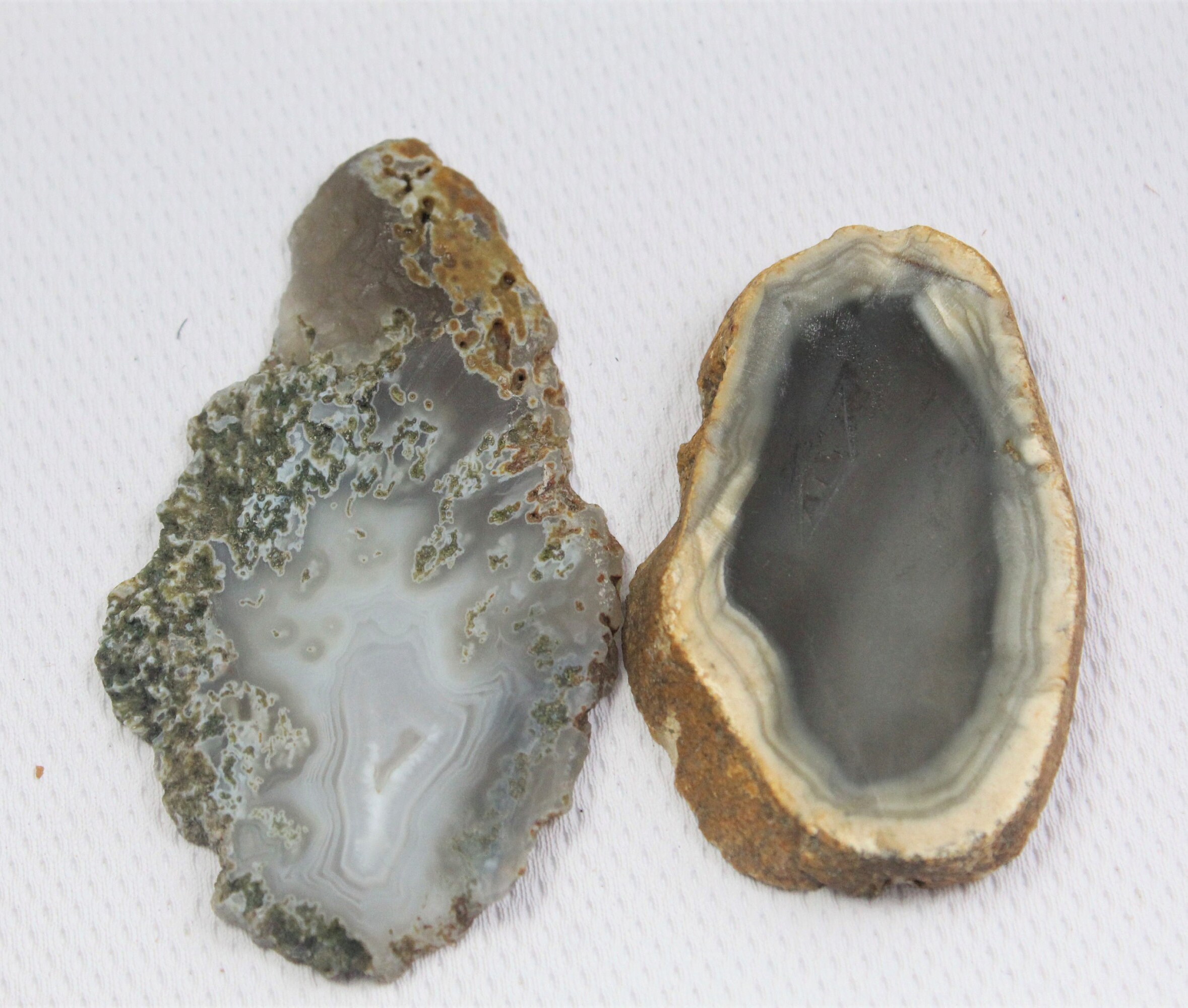 2pcs 451cts Big Natural Agate Slice Cabochon Top Quality Agate Slice ...