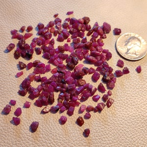 50cts From Lot, 100% Natural African Ruby Raw for Jewelry Making, Earth ...
