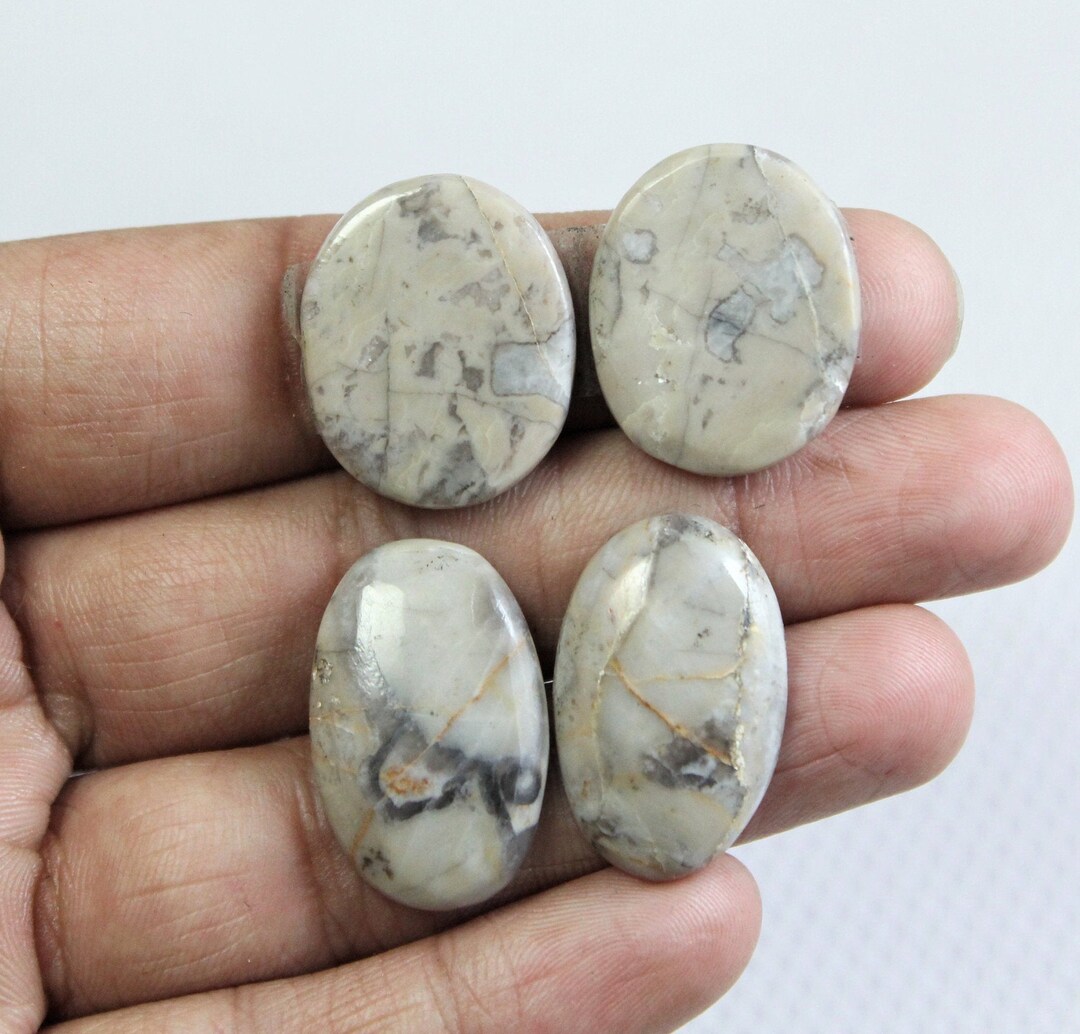 2pair Natural Porcelain Jasper Porcelain Jasper Pair Cabochon Exotica ...