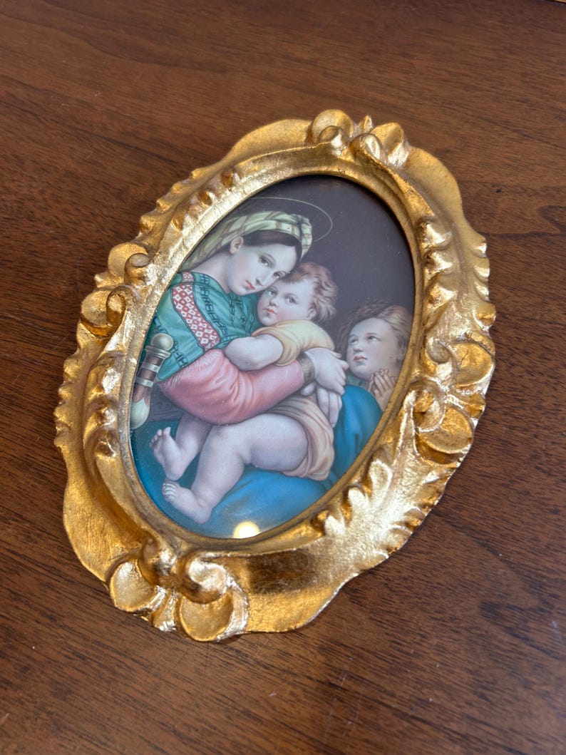 Ornate Gilded Gold Oval Frame - Etsy