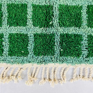 Costum Moroccan Green Rug , New Berber Design Hand-knotted Moroccan Rug ...