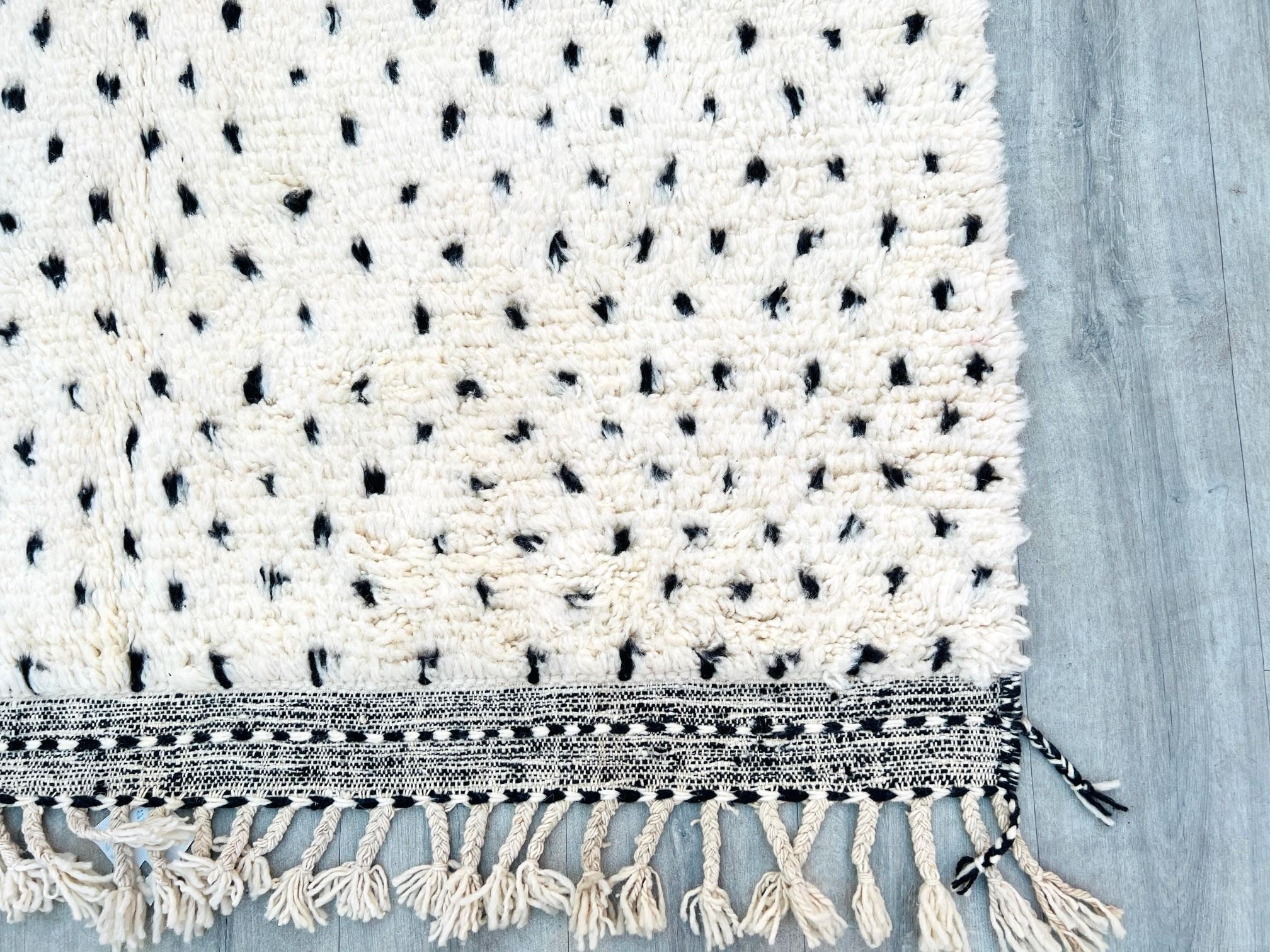 Moroccan Berber Rug Beni Ourain Rug All Wool Berber Rug Custom Area Rug ...