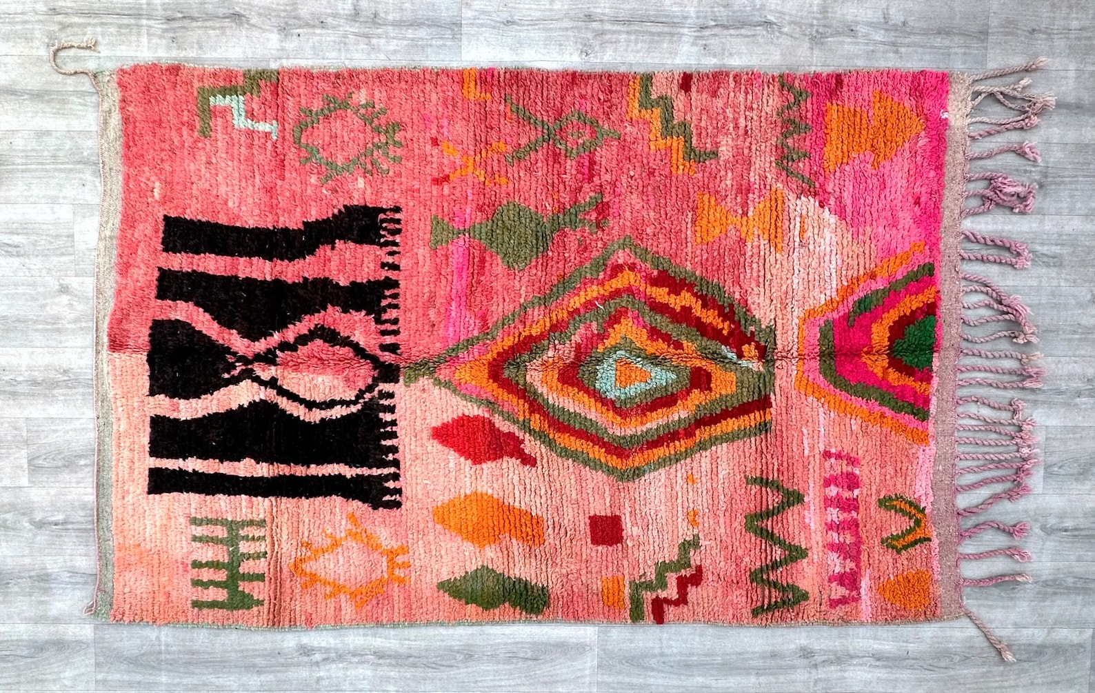 5x8 Ft morrocan Rug, Vintage Shag Rug, Moroccan Wool Rug, Bohemian Rug ...