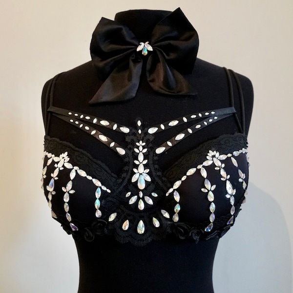 Bedazzled Bras - Etsy