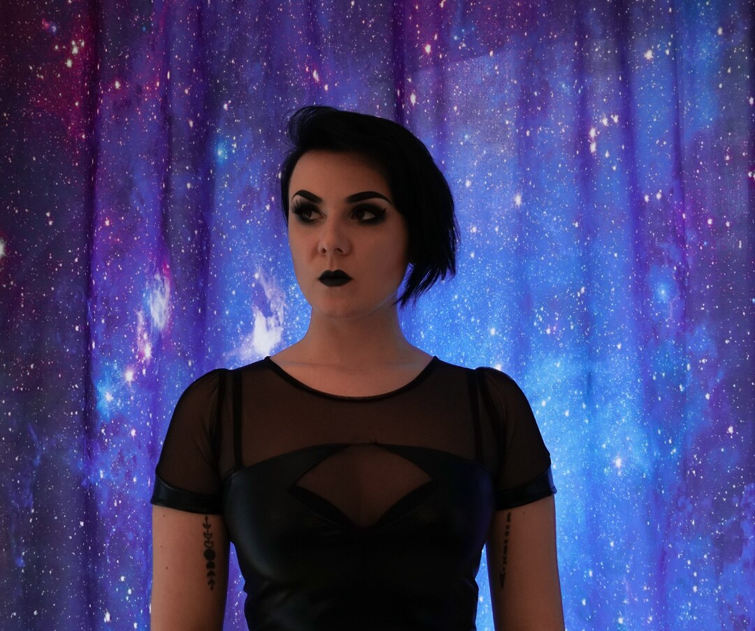 Black Pvc and Mesh Crop Top - Unique Alternative Fashion - Etsy