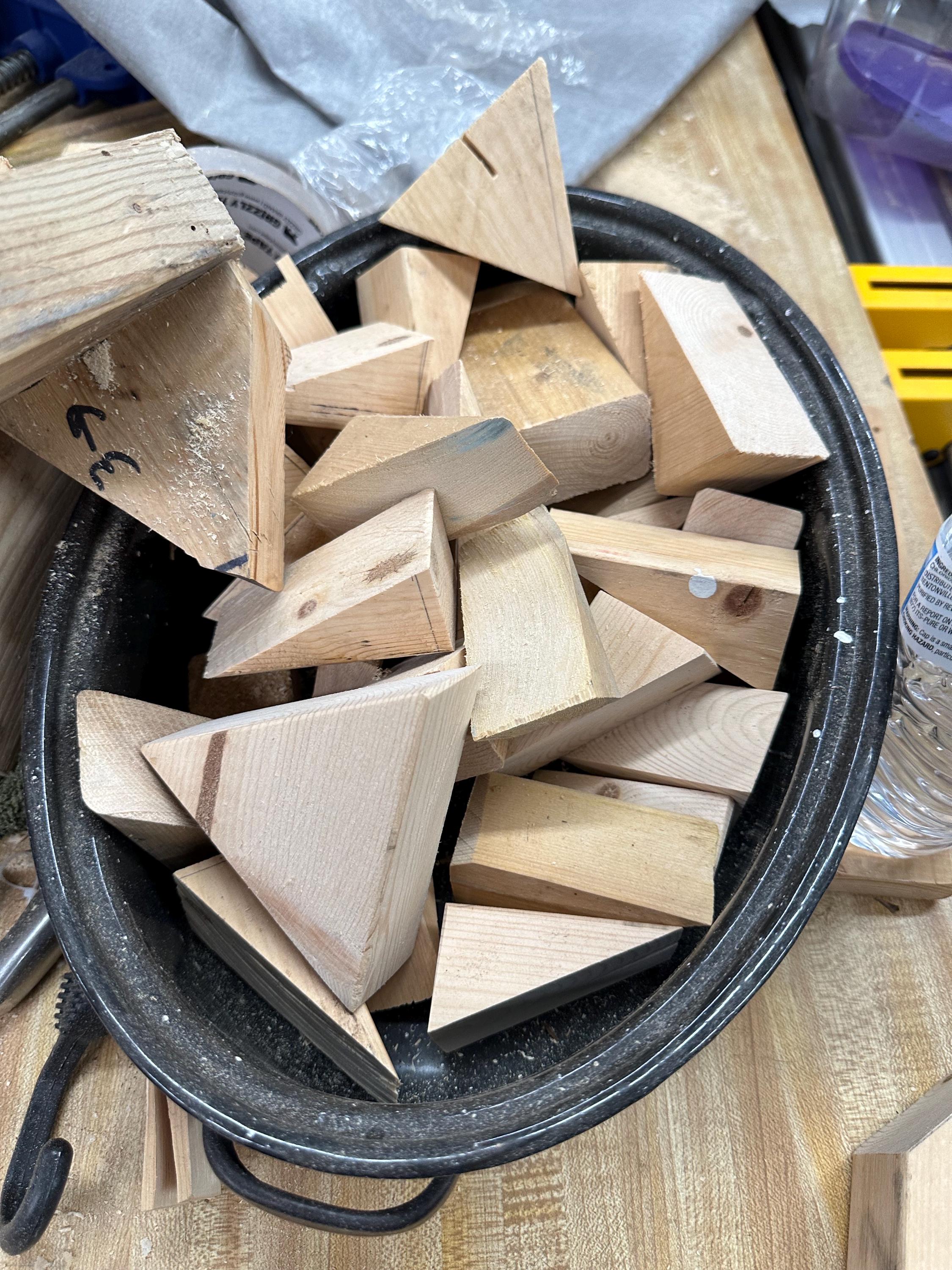 Wedges Wood Bulk Pack - Etsy