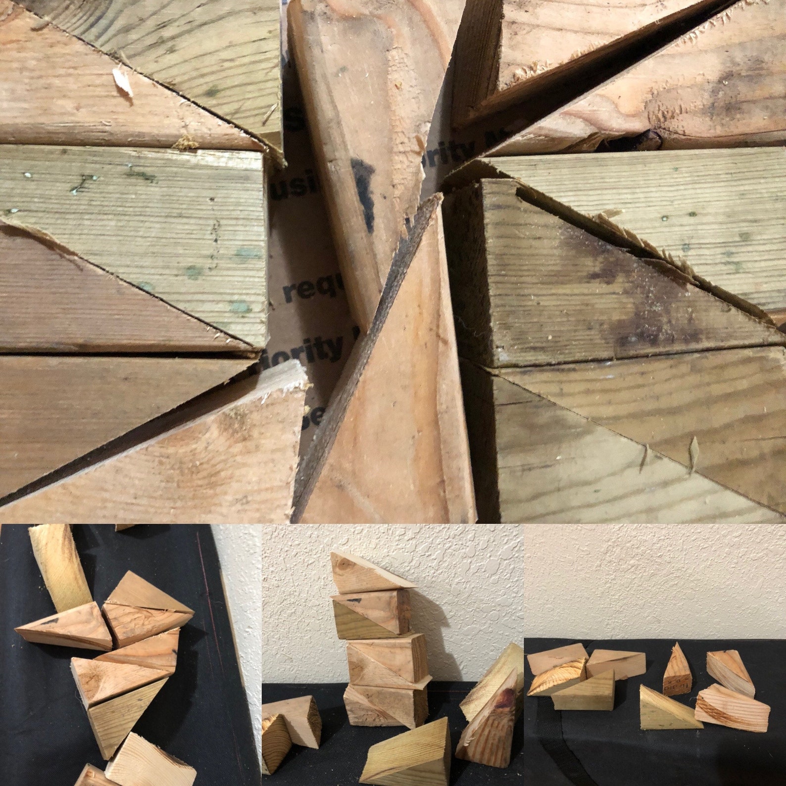 Wedges Wood Bulk Pack - Etsy