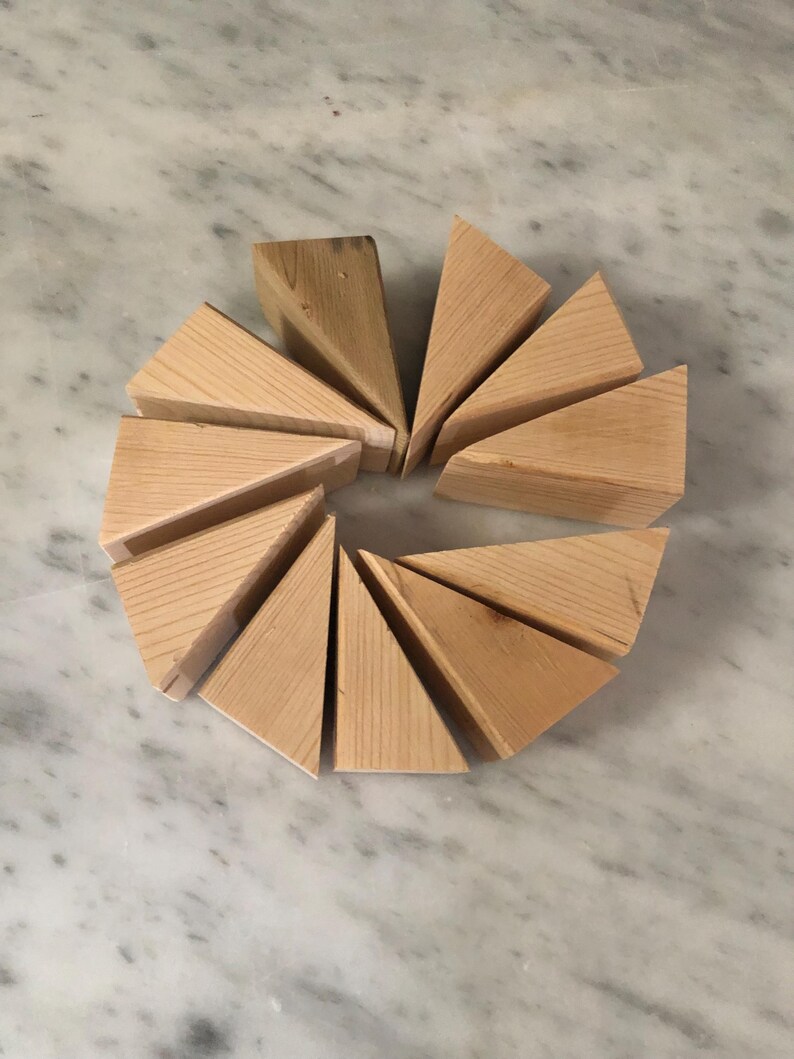 Wedges Wood Bulk Pack - Etsy