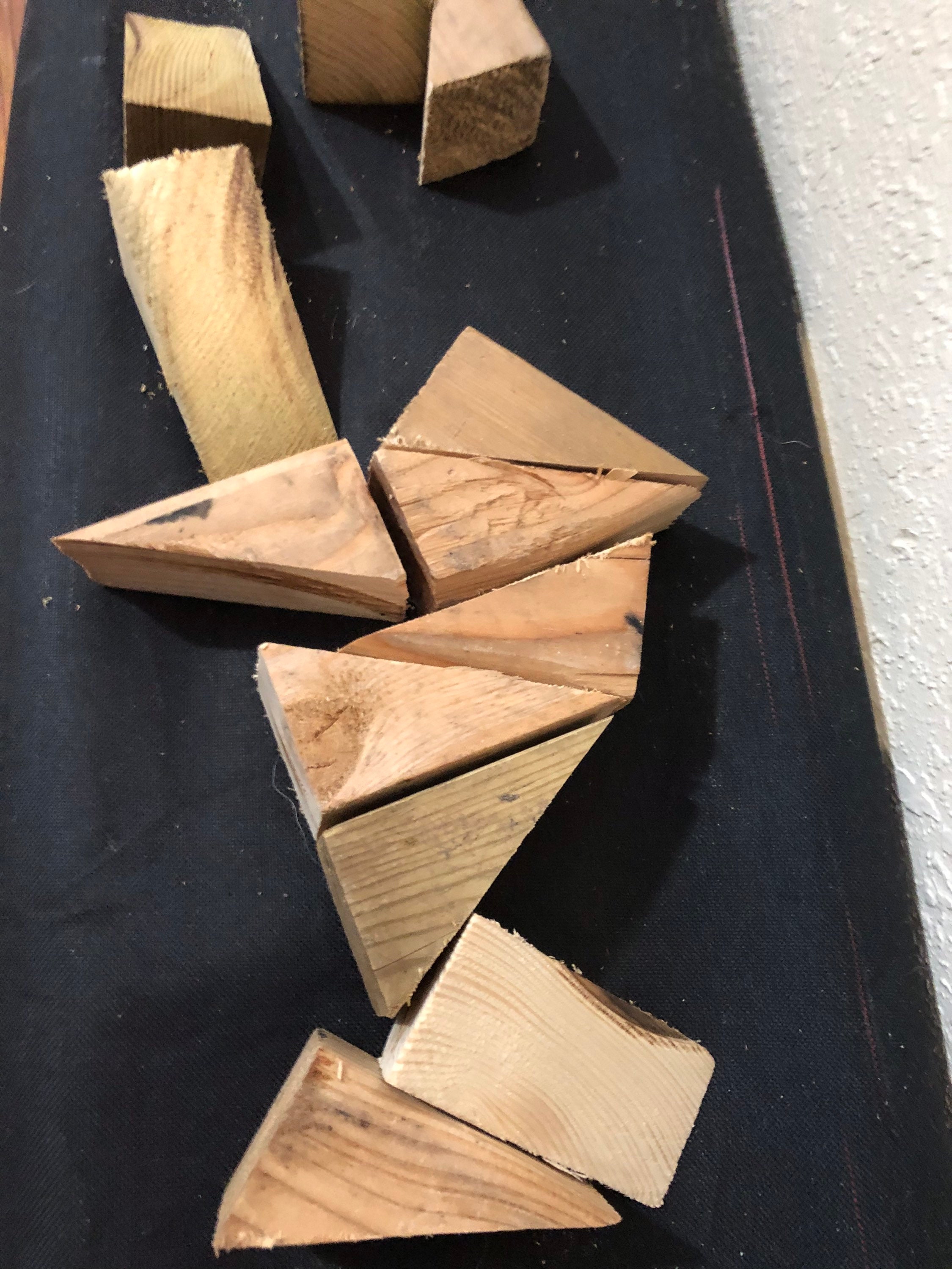 Wedges Wood Bulk Pack - Etsy