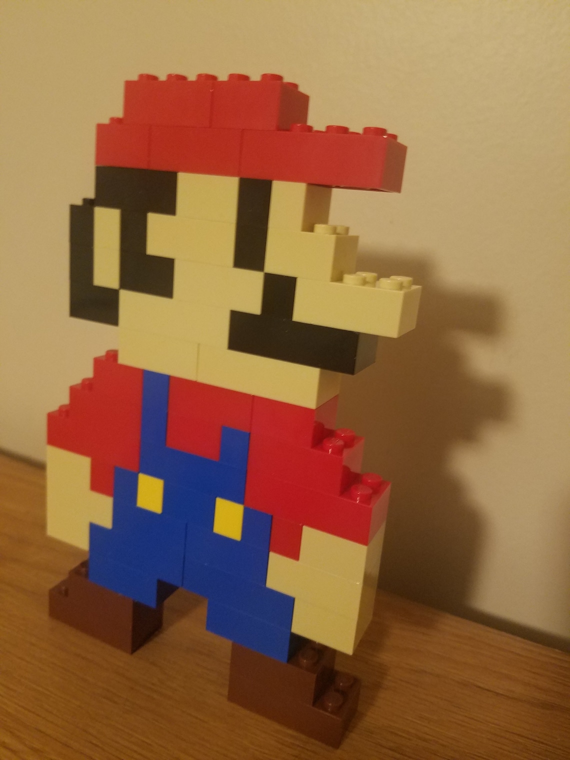 Lego 8 bit Mario Custom build. 61 bricks. Nintendo Super | Etsy