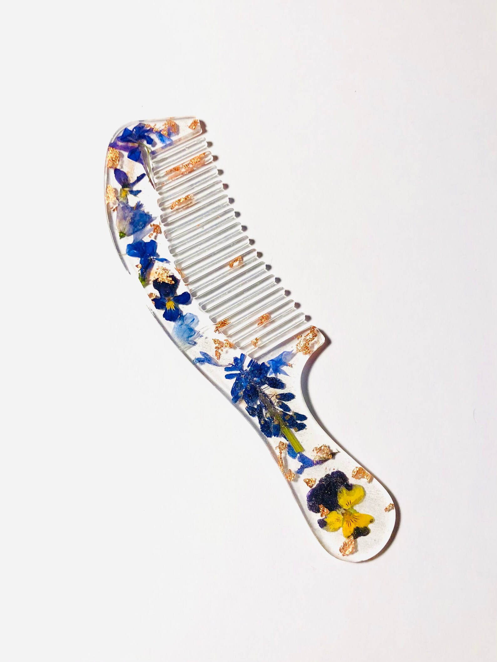 Handmade Decorative Resin Hair Comb With Real Dried Handpicked - Etsy