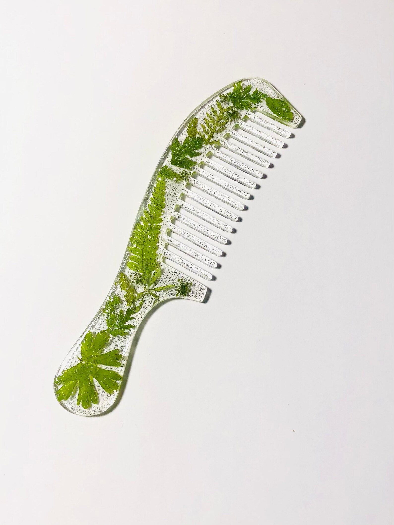 Handmade Decorative Resin Hair Comb With Real Dried Handpicked - Etsy