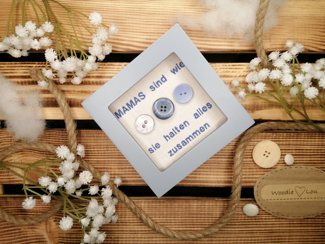 Moms Are Like Buttons... Mother's Day Gift Embroidered - Etsy