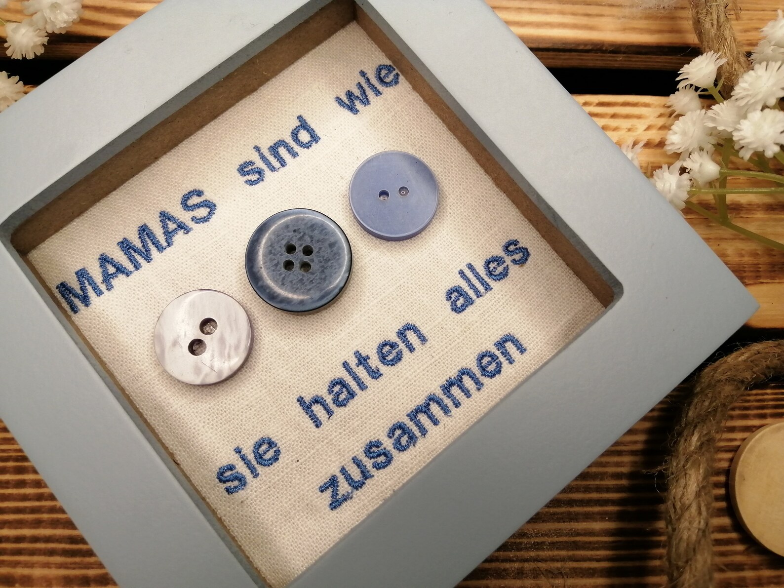 Moms Are Like Buttons... Mother's Day Gift Embroidered - Etsy