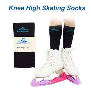 Figure Skating Knee High Socks (2 Pairs) - Etsy