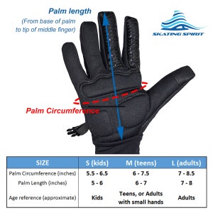 Padded Figure Skating Gloves (1 Pair) - Keep Hands Dry, Warm, and ...