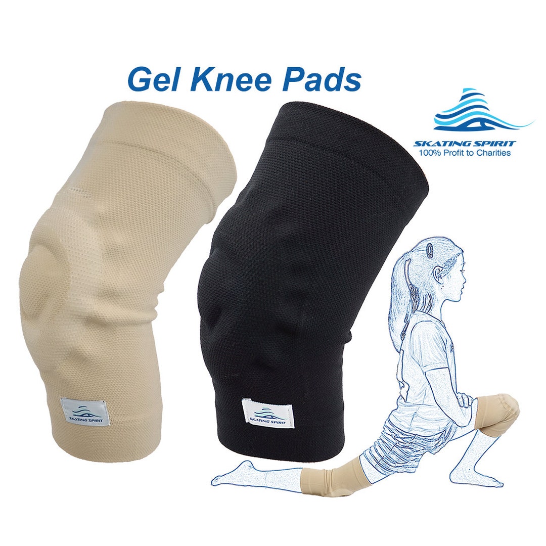 Patella Cushion Pads SKATINGSPIRIT Gel Knee Pads For Skating & Dance ...