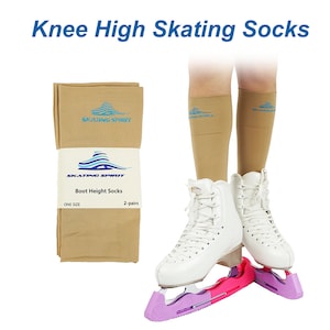 Figure Skating Knee High Socks (2 Pairs) - Etsy