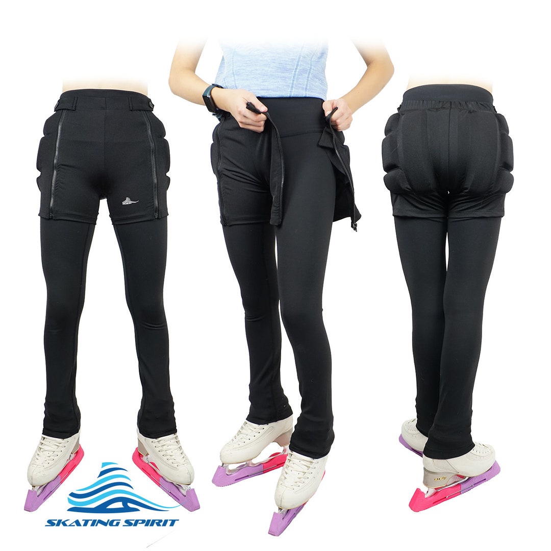 Zip-on Zip-off Padded Shorts Protective Crash Pants Tailbone Hip Butt ...