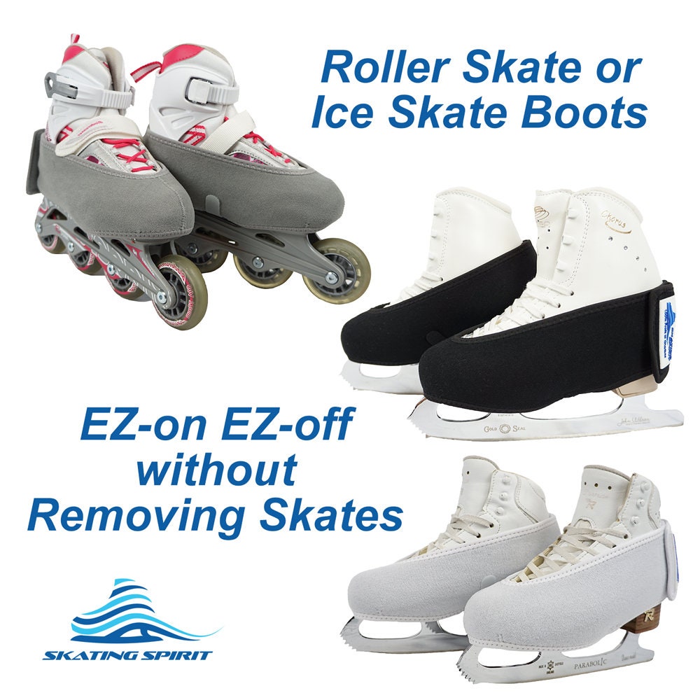 Easy-on Easy-off Skate Boot Covers for Roller Skating Figure Skating ...