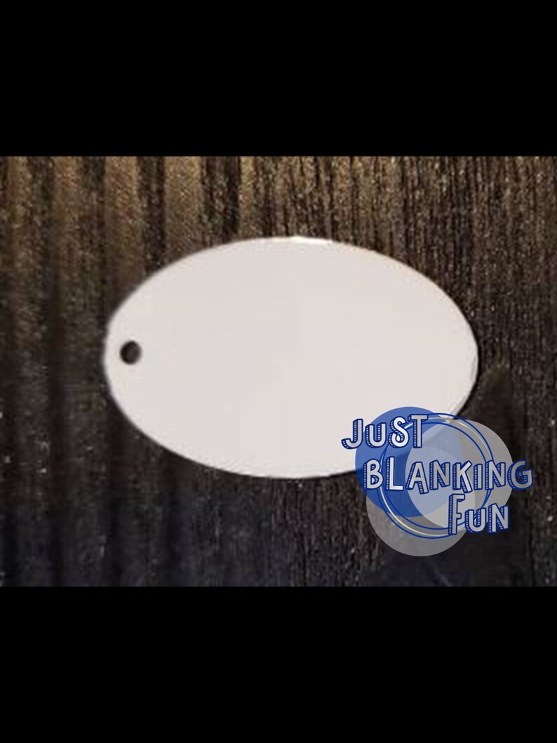 Aluminum Sublimation Blank Oval Shape With 1 or 2 Holes. Perfect for Earrings or Pendant. (10 ...