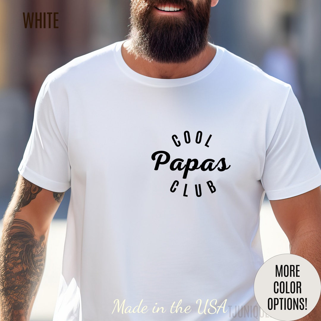 Cool Papas Club Shirt, Pregnancy Announcement Tshirt for Dad , Cool Dad ...