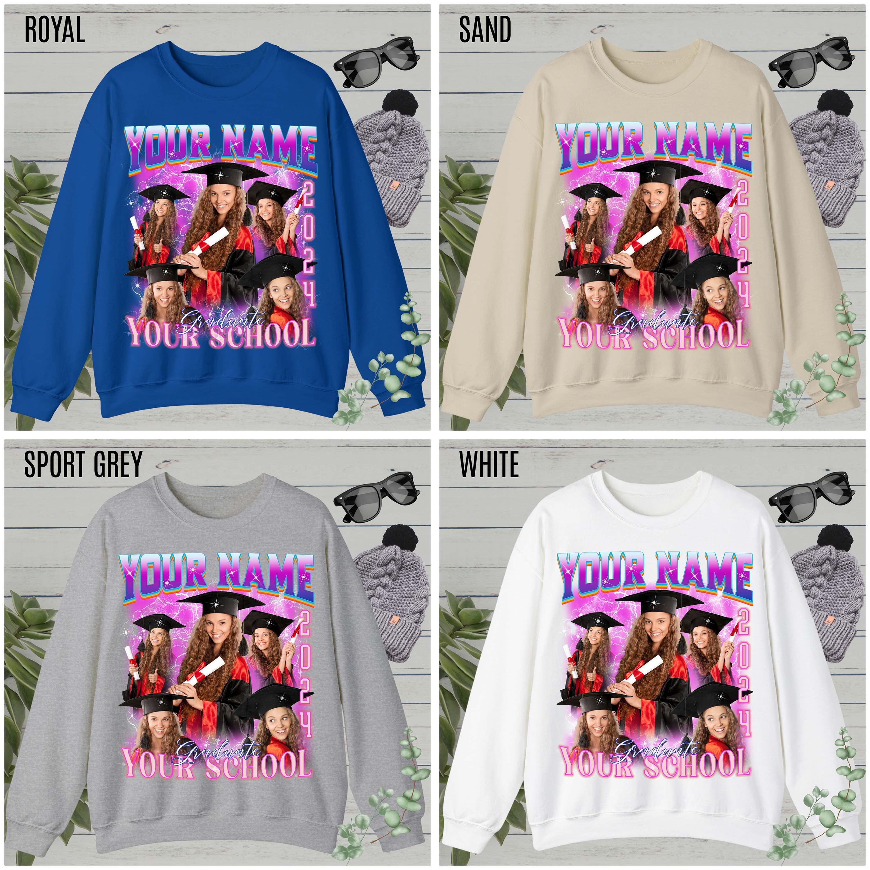 Graduation Party Sweatshirt, Custom Bootleg Rap Tee for Graduation ...