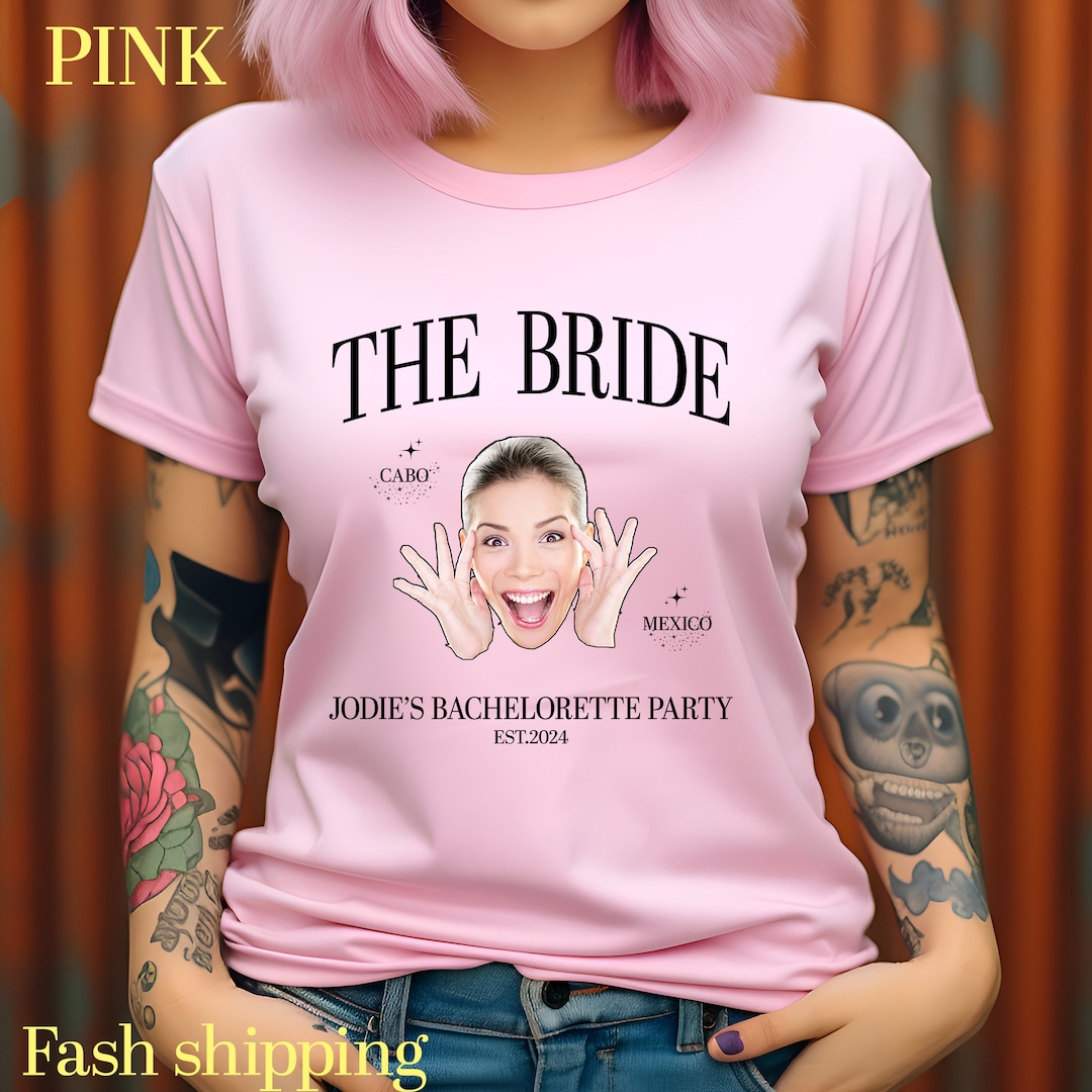 Custom Bachelorette Face Shirt, Bachelorette Party Shirt, Matching ...