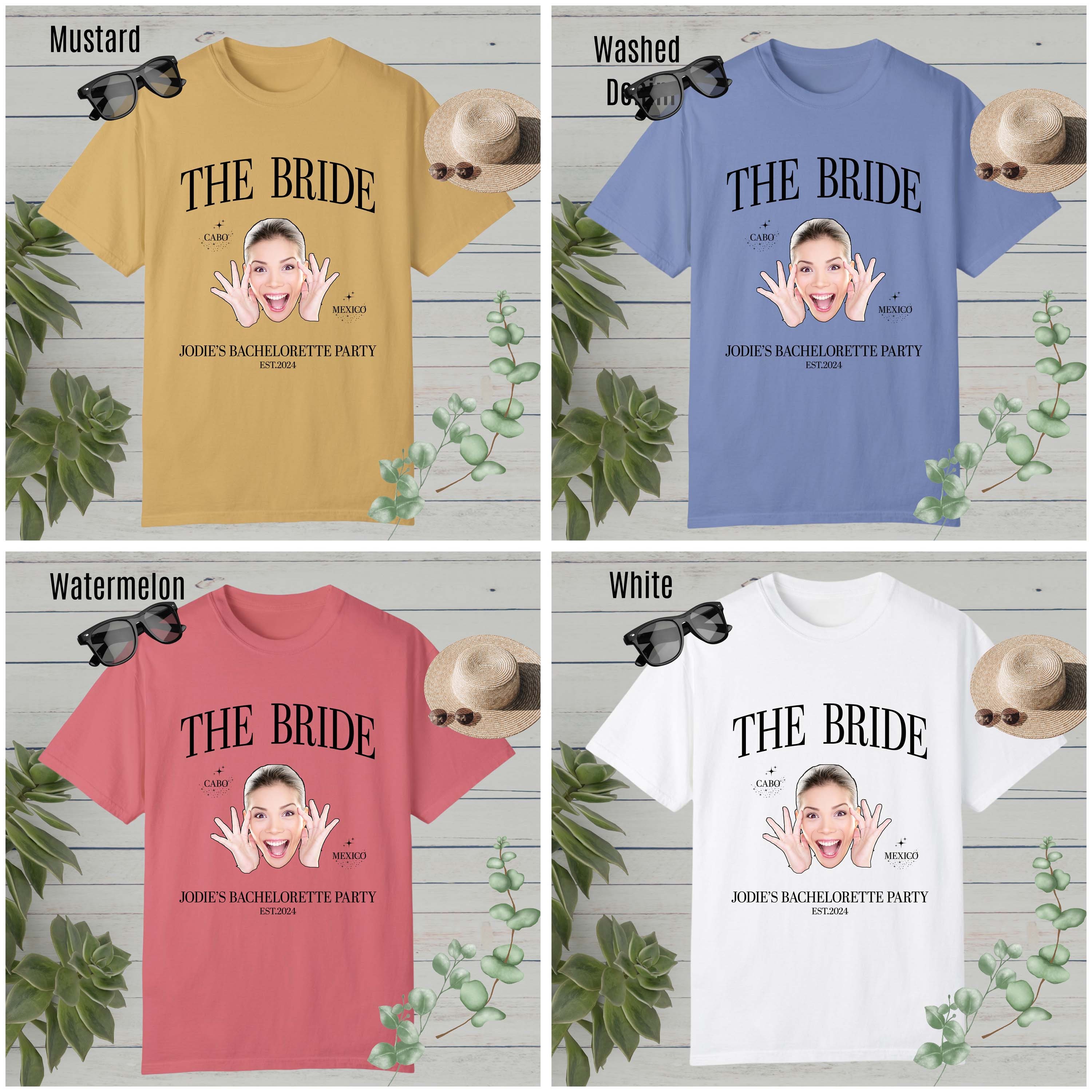Custom Bachelorette Face Shirt, Bachelorette Party Shirt Matching ...