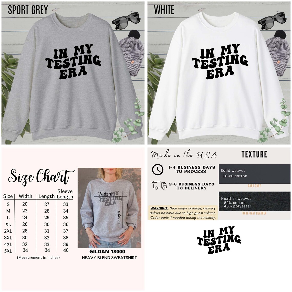 In My Testing Era Sweatshirt, Exam Day Sweatshirt, Funny Teacher ...