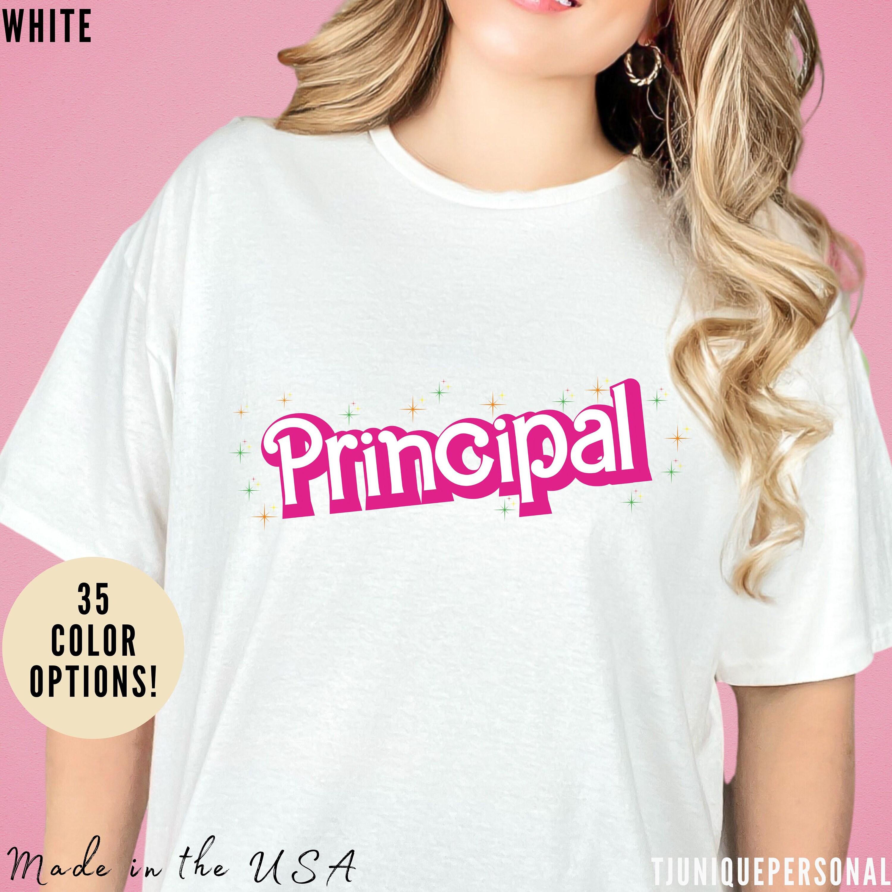 Principal Shirt, Pink Lady Girl Shirt, Back to School Shirt, Principal ...