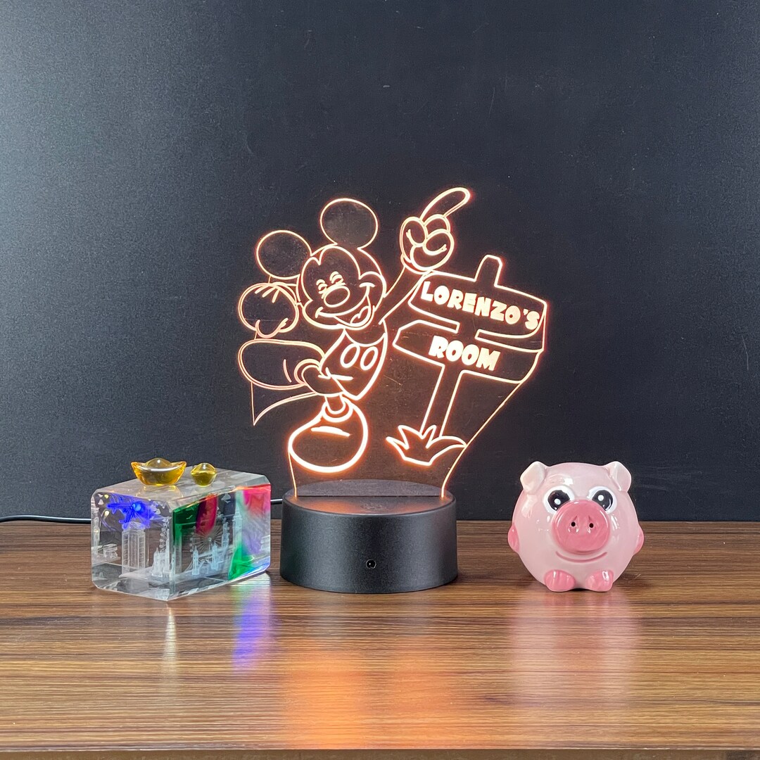 Custom Baby Name Plate Acrylic Baby Name Sign Night Light - Etsy