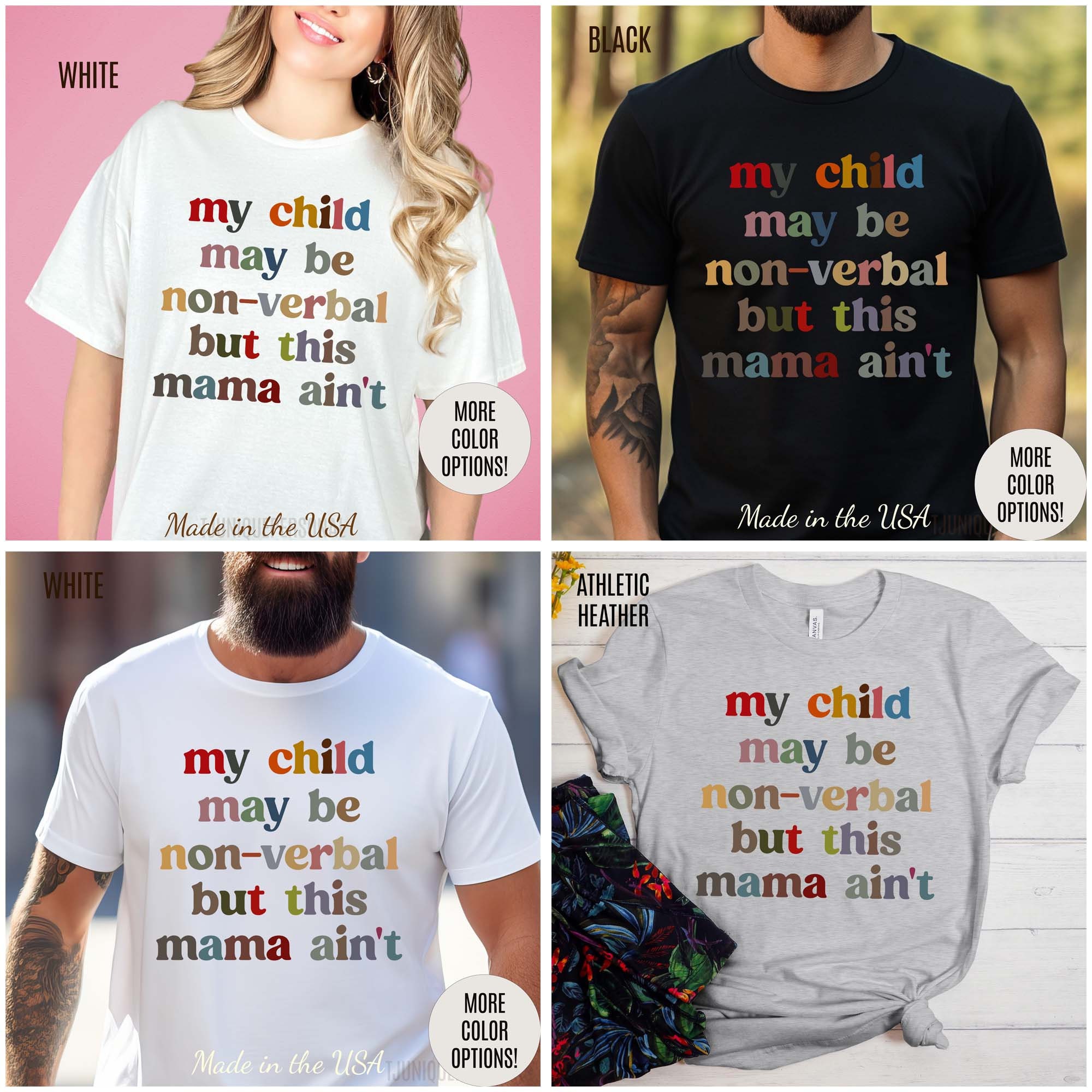 My Child May Be Nonverbal but His Mama Ain't Shirt, Non-verbal Kid Mama ...