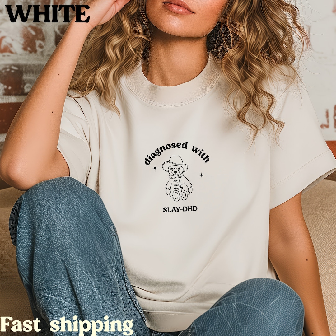 Diagnosed With Slay-dhd Shirt, Mental Health Matters Shirt ADHD ...