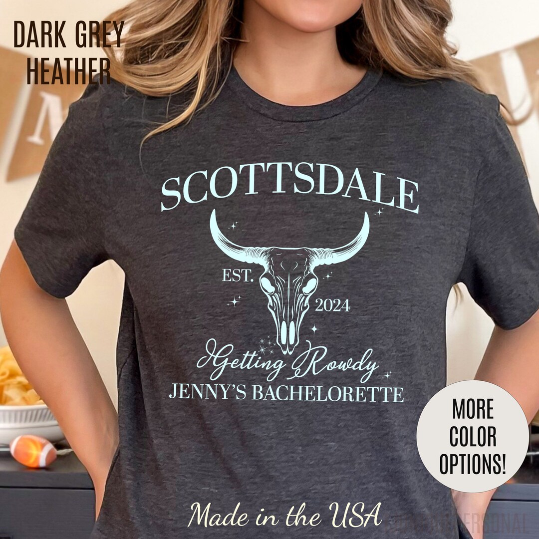 Getting Rowdy Shirt, Custom Western Bachelorette Shirt, Bride's Bridal ...