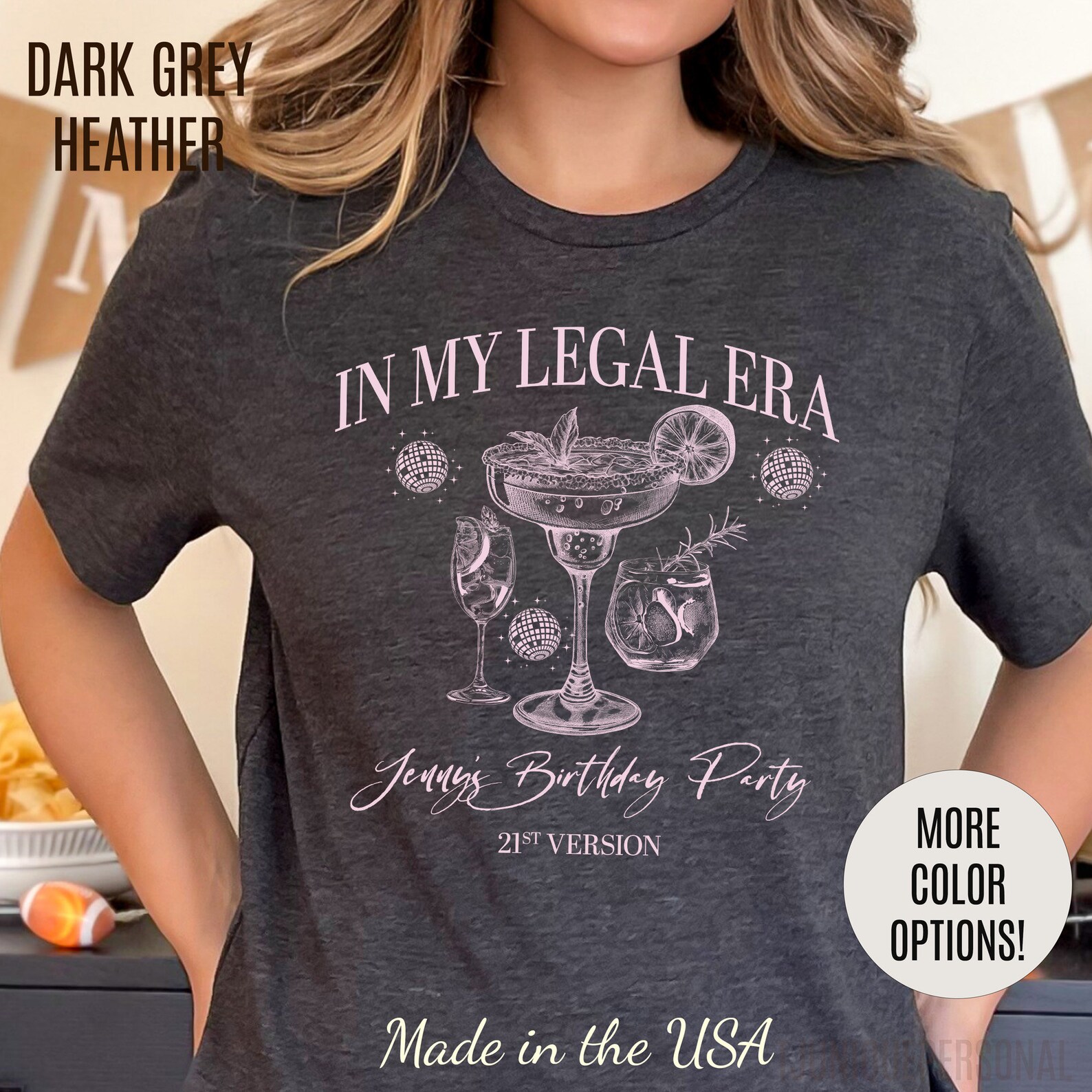 21st Birthday Shirt, in My Legal Era Shirt, Funny 21st Birthday Shirts ...