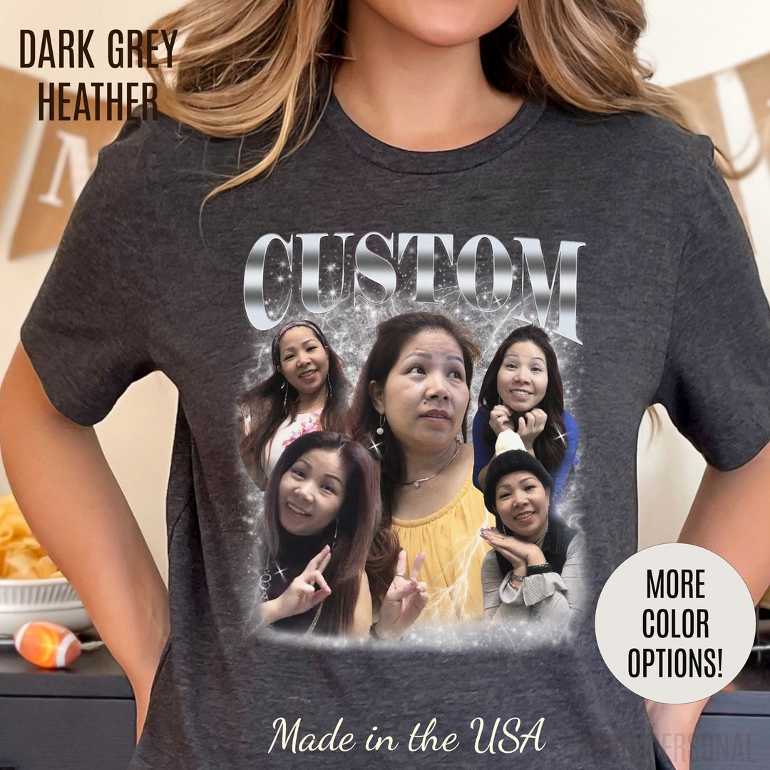 Custom Bootleg Rap Tee, Vintage Graphic 90s Custom Photo Tshirt, Custom ...