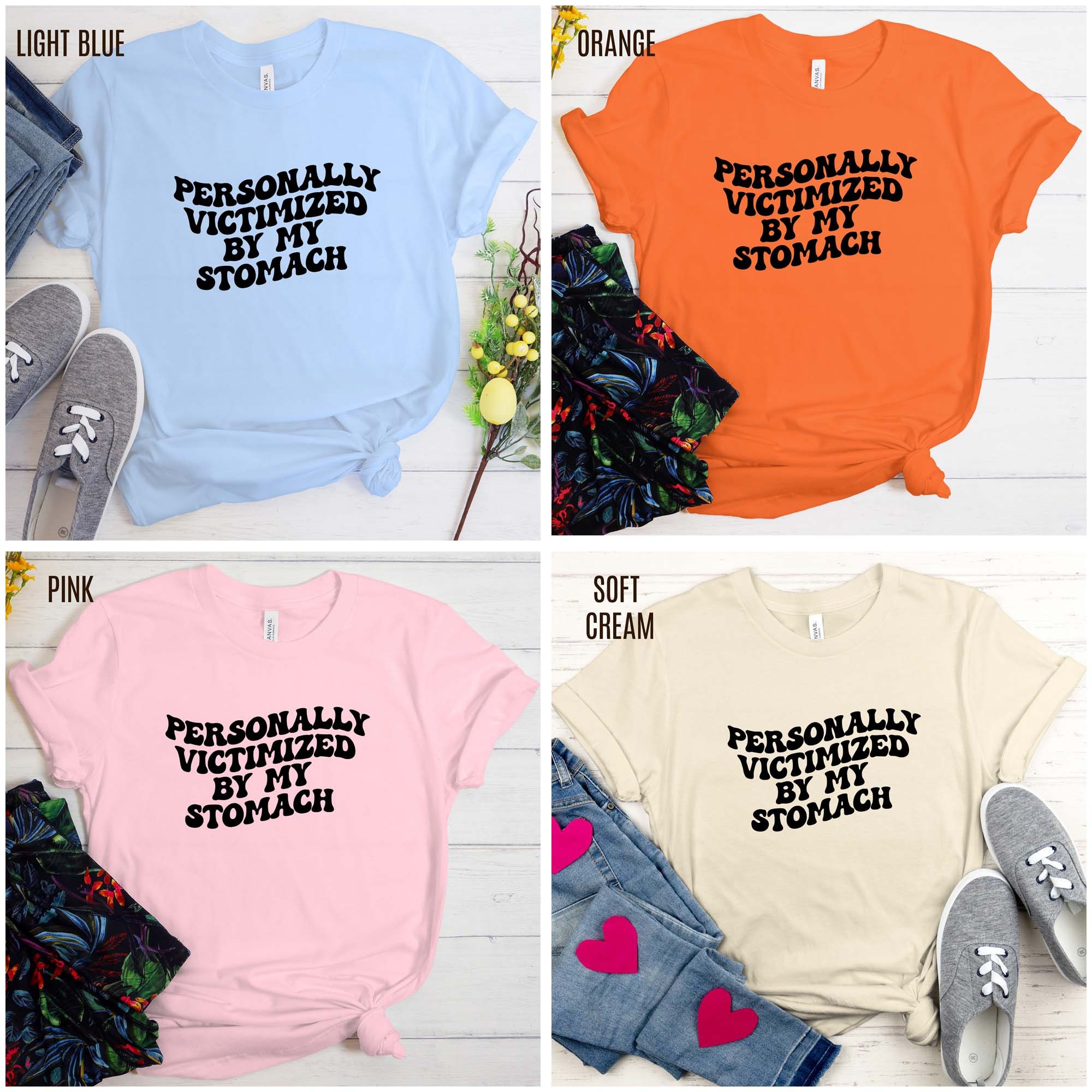 Personally Victimized by My Stomach Shirt, Funny Shirt for Women, Gift ...