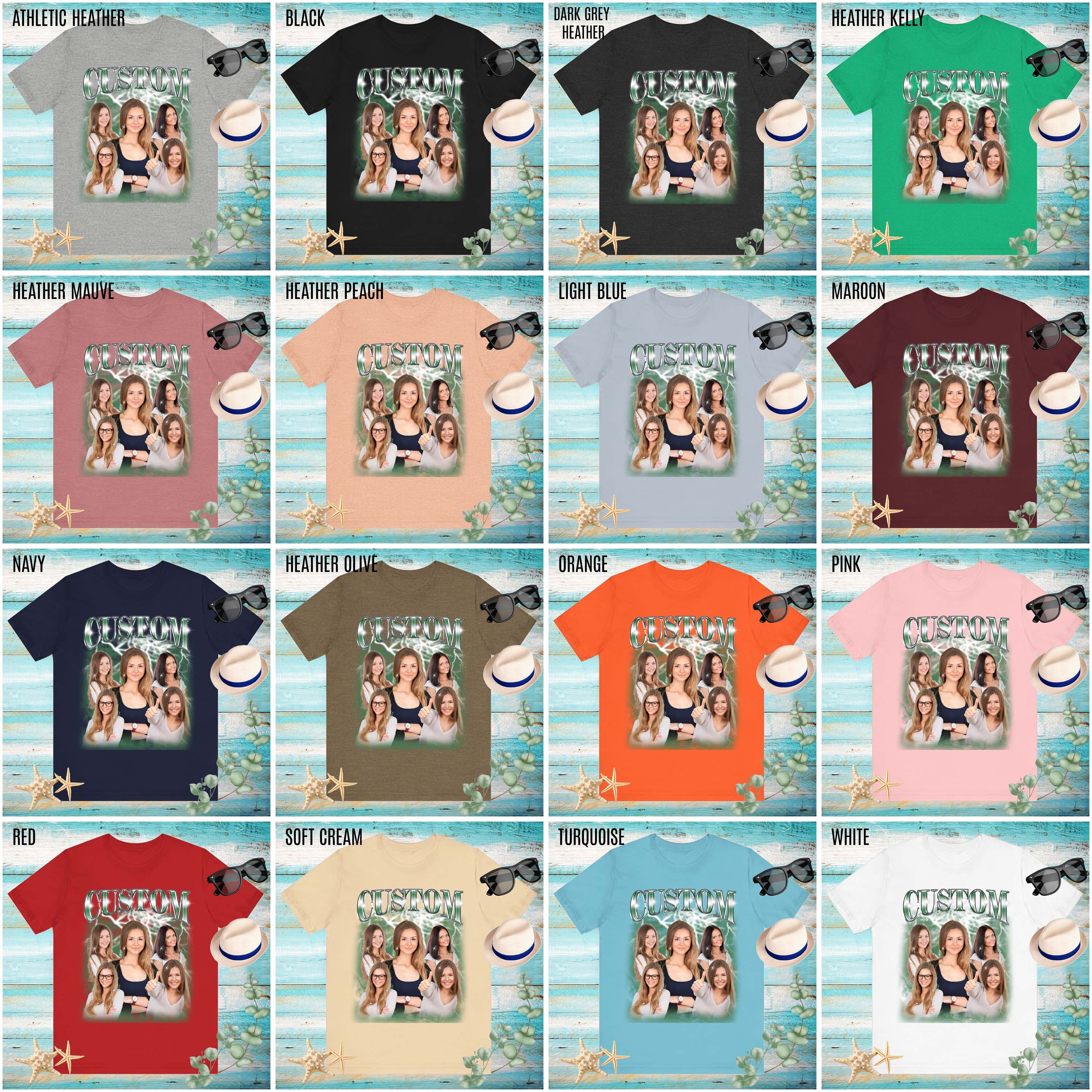 Custom Bootleg Rap Tee, Shirt With Face Photo Vintage T Shirt ...