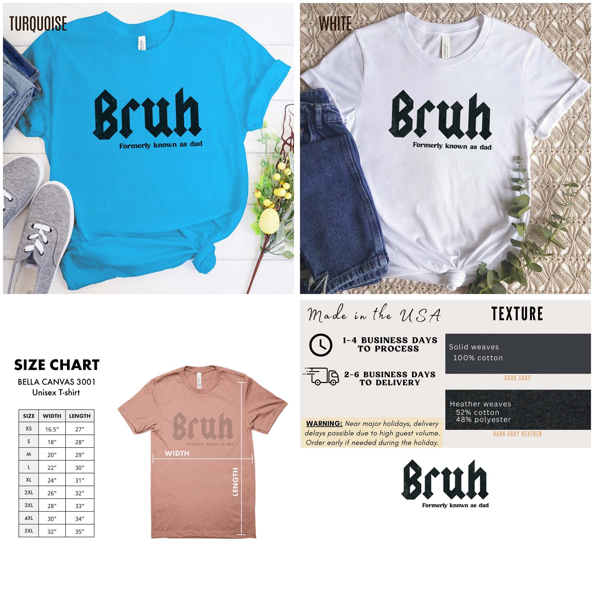 Bruh Formerly Known as Dad Shirt, Bruh Gift for Dad Dad Sis Bro Tee, Cool Daddy Trendy T-shirt ...