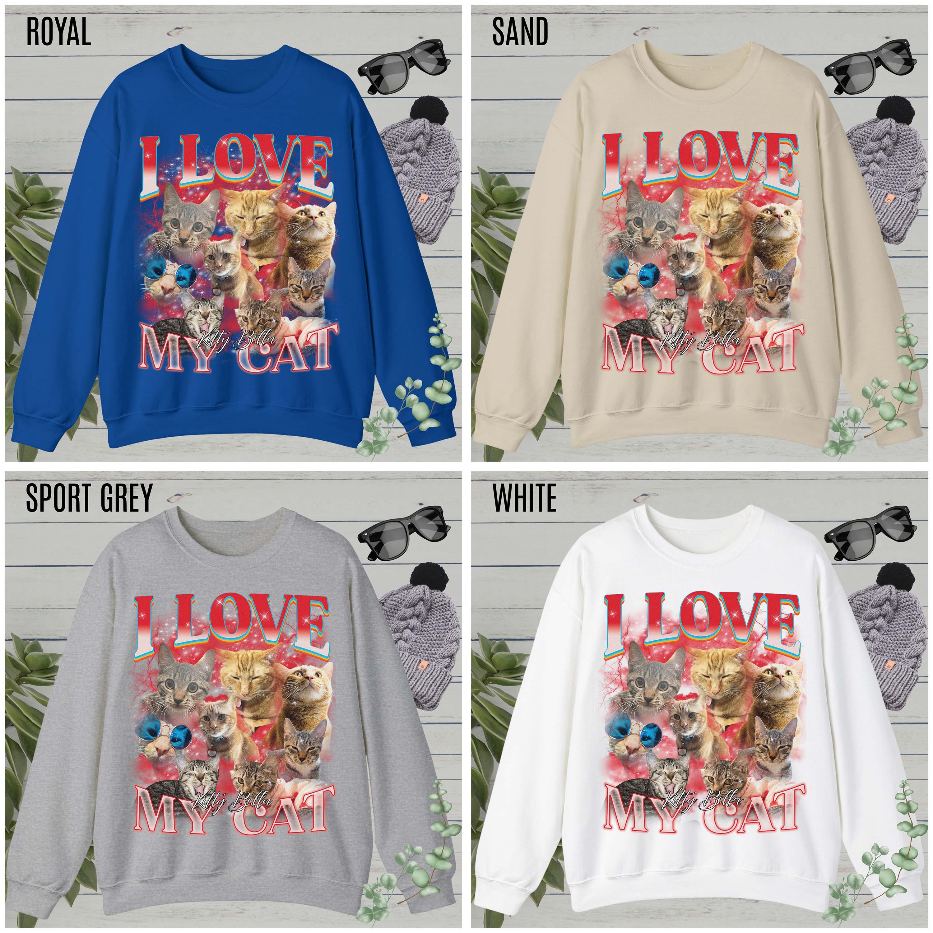 I Love My Cat Bootleg Rap Tee, Bootleg Rap Tee Dog, Custom Cat ...